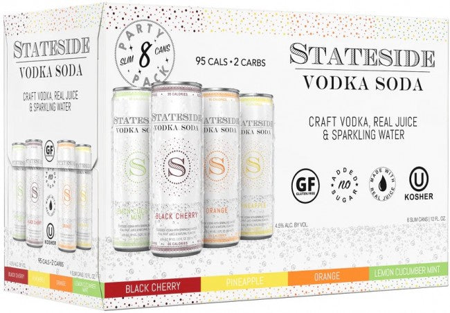 Stateside Vodka Soda Variety Pack 8pk (Philadelphia, PA) - The Urban ...