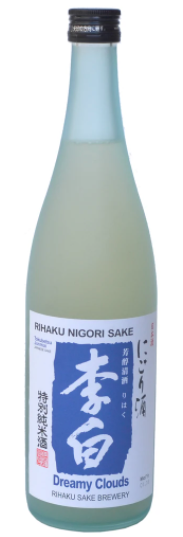 Rihaku "Dreamy Clouds" Tokubetsu Junmai Nigori Sake 720ml (Chugoku, Ja - The Urban Grape Boston